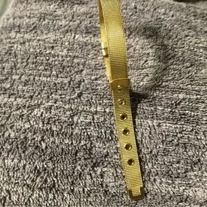 Source Unknown | Jewelry | Gold Mesh Band Bradley With A Round Black ...